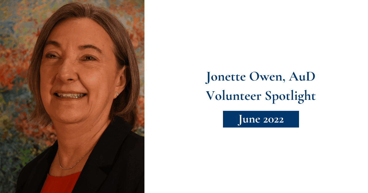 Volunteer Spotlight: Jonette Owen, AuD - American Academy of Audiology